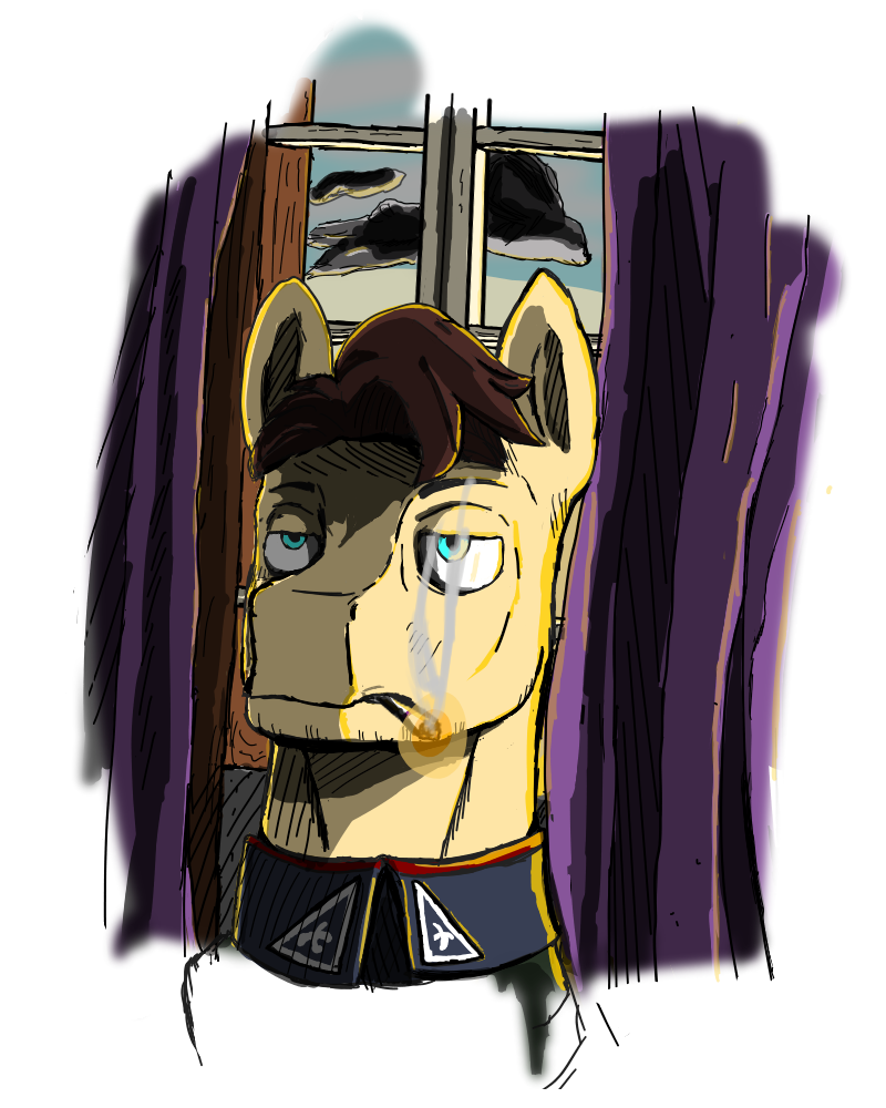 #2916592 - safe, artist:fly over, oc, oc only, oc:golden morning, pony ...