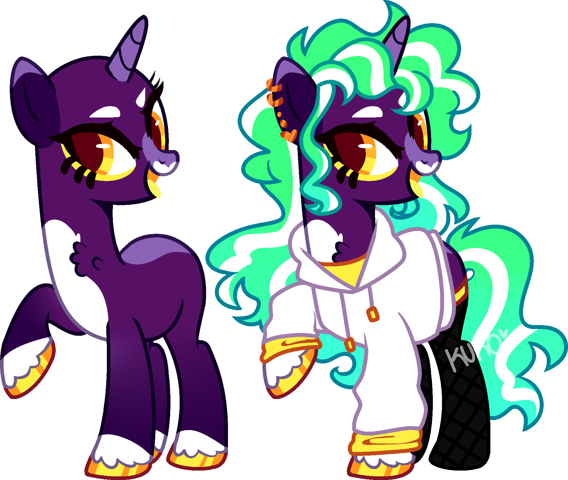 #2934770 - safe, artist:kurosawakuro, oc, pony, unicorn, bald, base ...