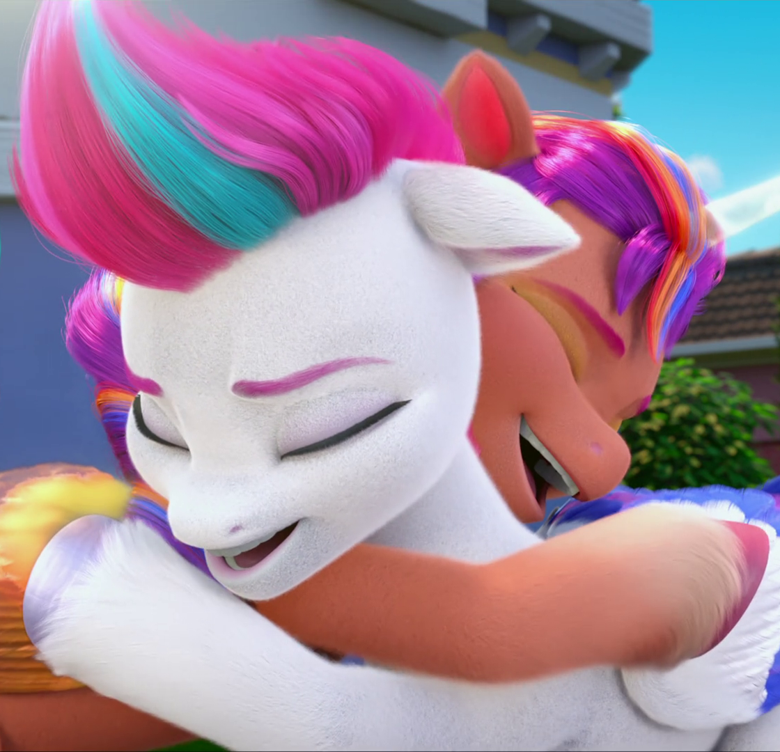 #2922436 - safe, screencap, sunny starscout, zipp storm, alicorn ...
