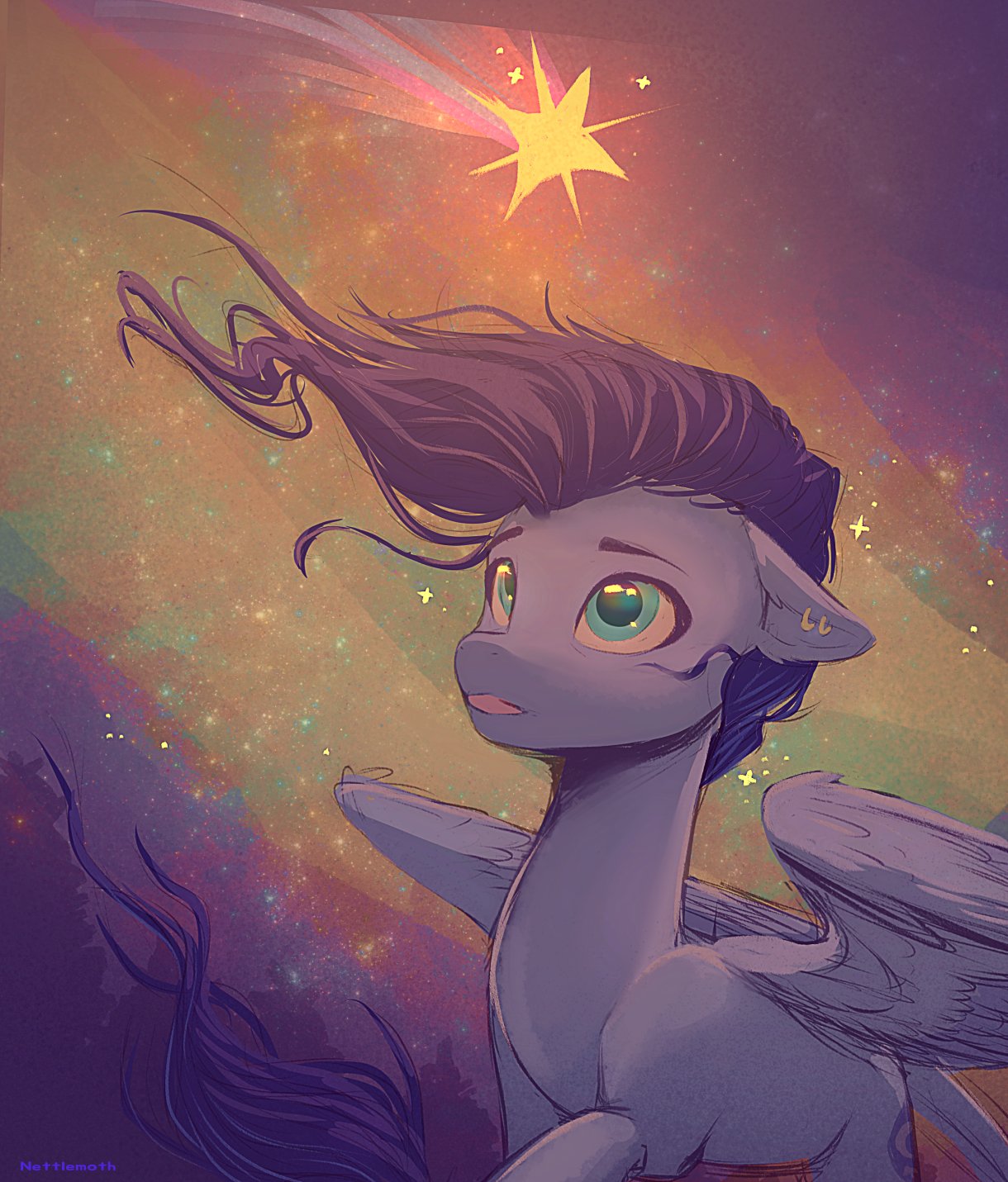 #2923636 - safe, artist:nettlemoth, oc, oc only, oc:nik, pegasus, pony ...
