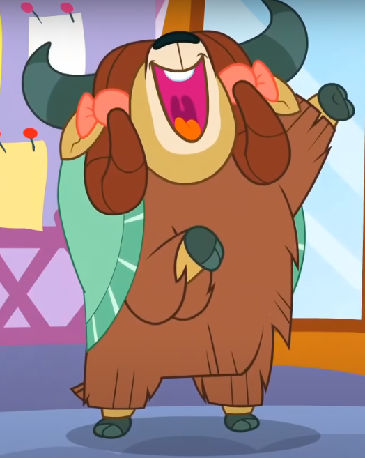 #2947067 - safe, screencap, yona, yak, she's all yak, bipedal, bow ...