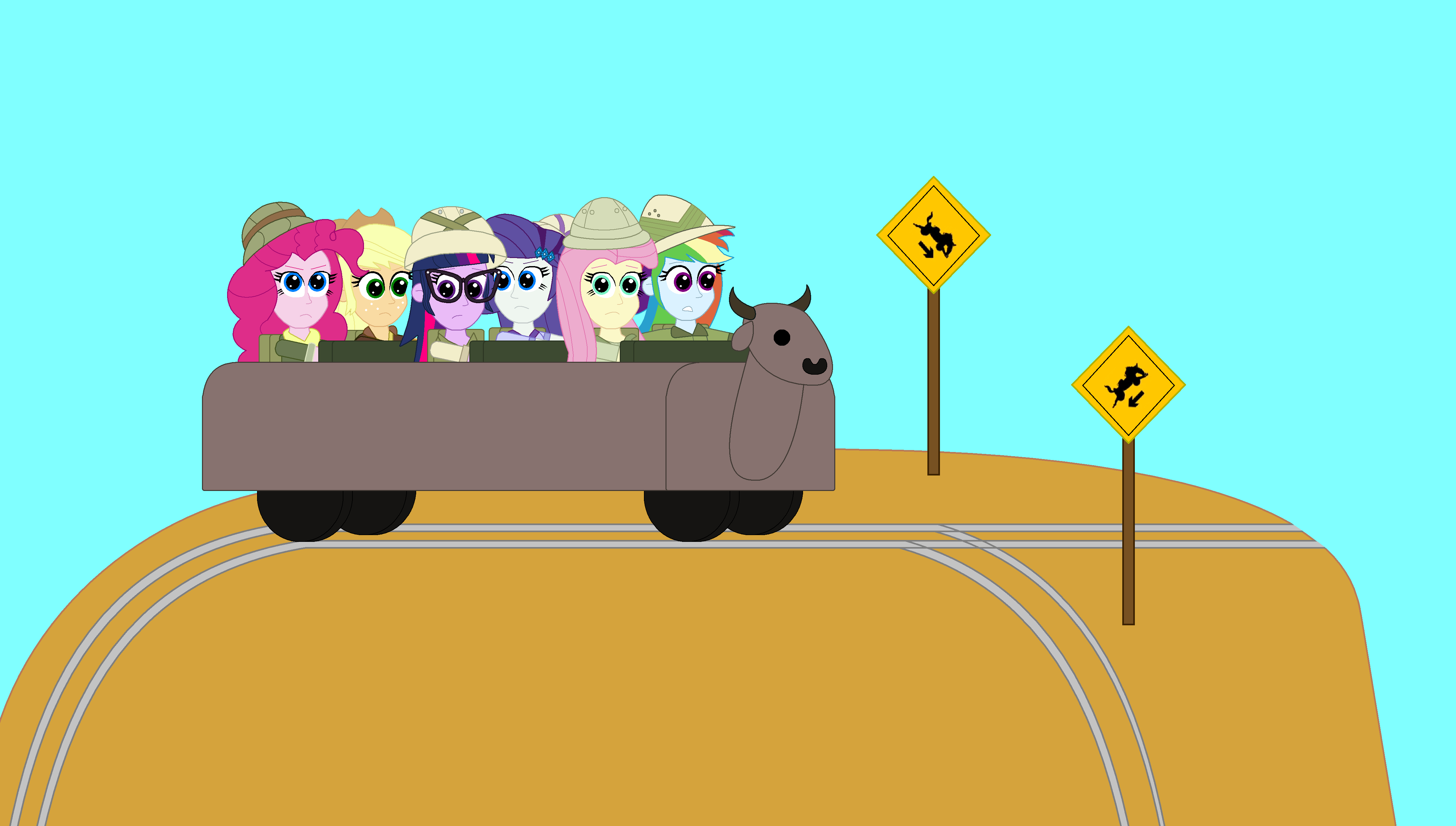 #2947118 - safe, artist:eli-j-brony, applejack, fluttershy, pinkie pie ...