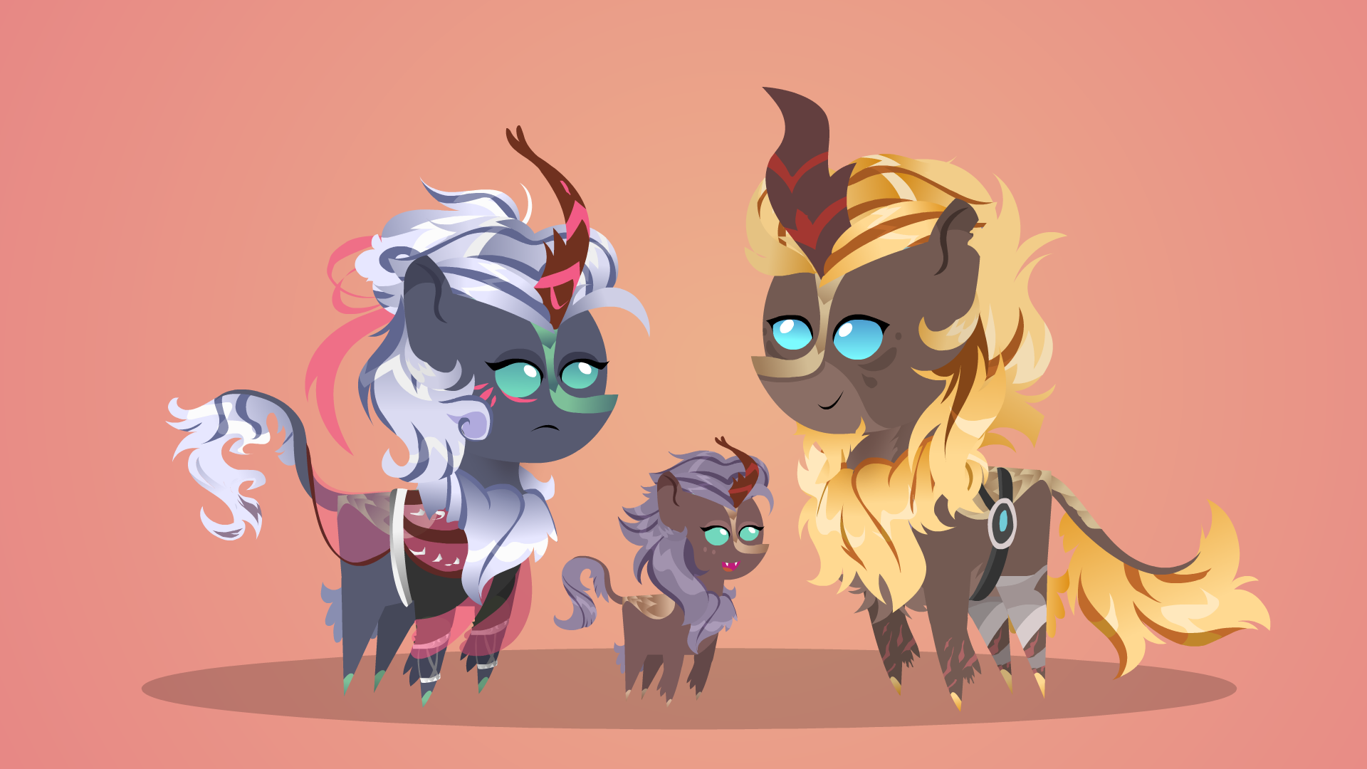 #2947154 - artist needed, source needed, safe, oc, kirin, pony, family ...