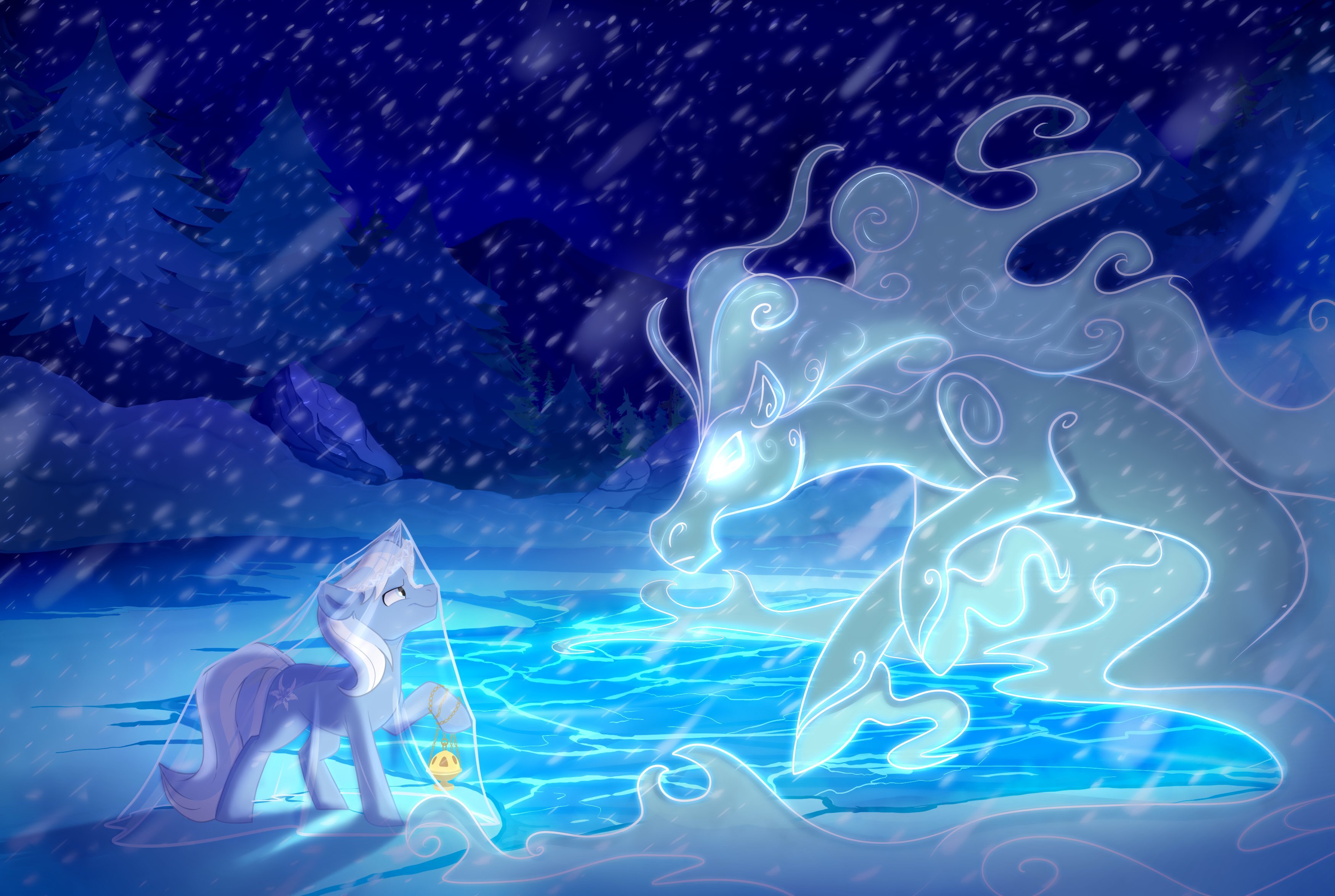 #2951272 - safe, artist:rutkotka, oc, oc only, oc:winter seraph, pony ...