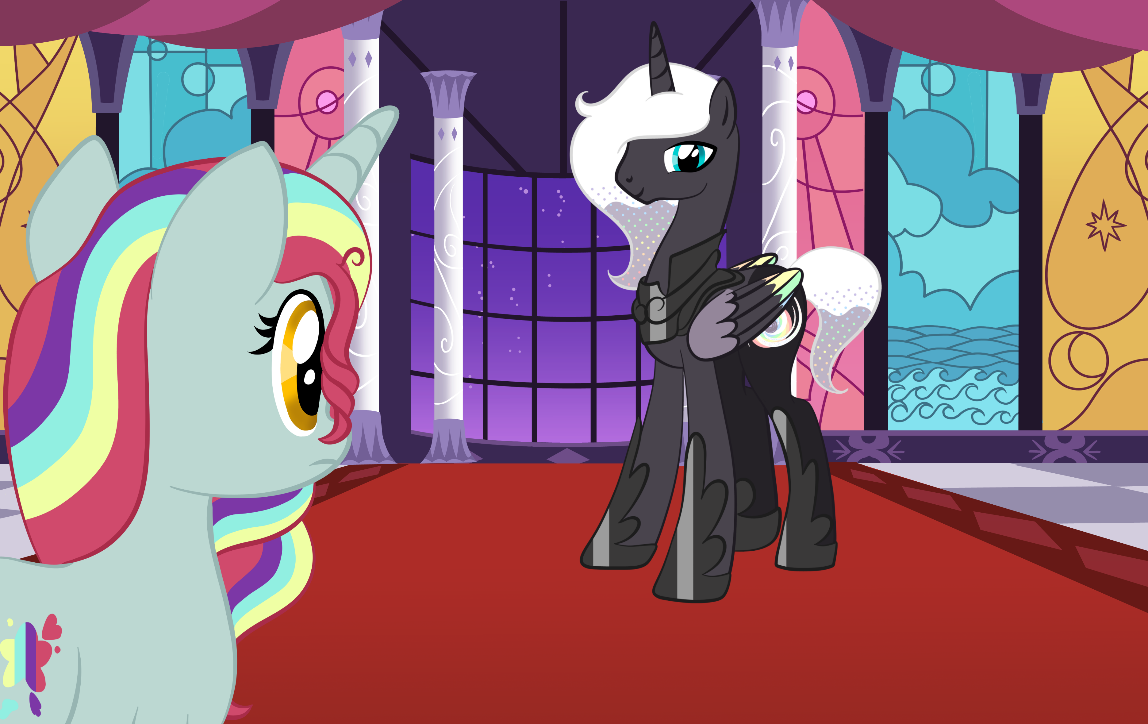 #2951327 - safe, artist:magicpebbles, oc, oc:galaxy dust, oc:nebula ...