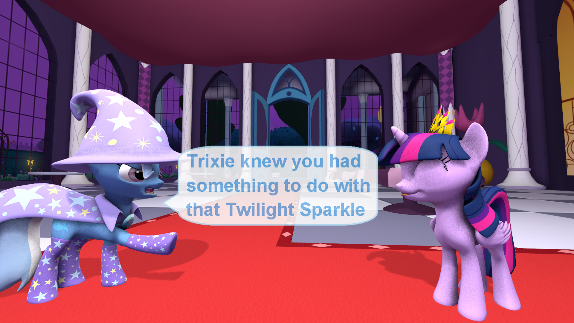 #2953142 - safe, artist:ask-the-luna-knight, trixie, twilight sparkle, alicorn, pony, unicorn ...