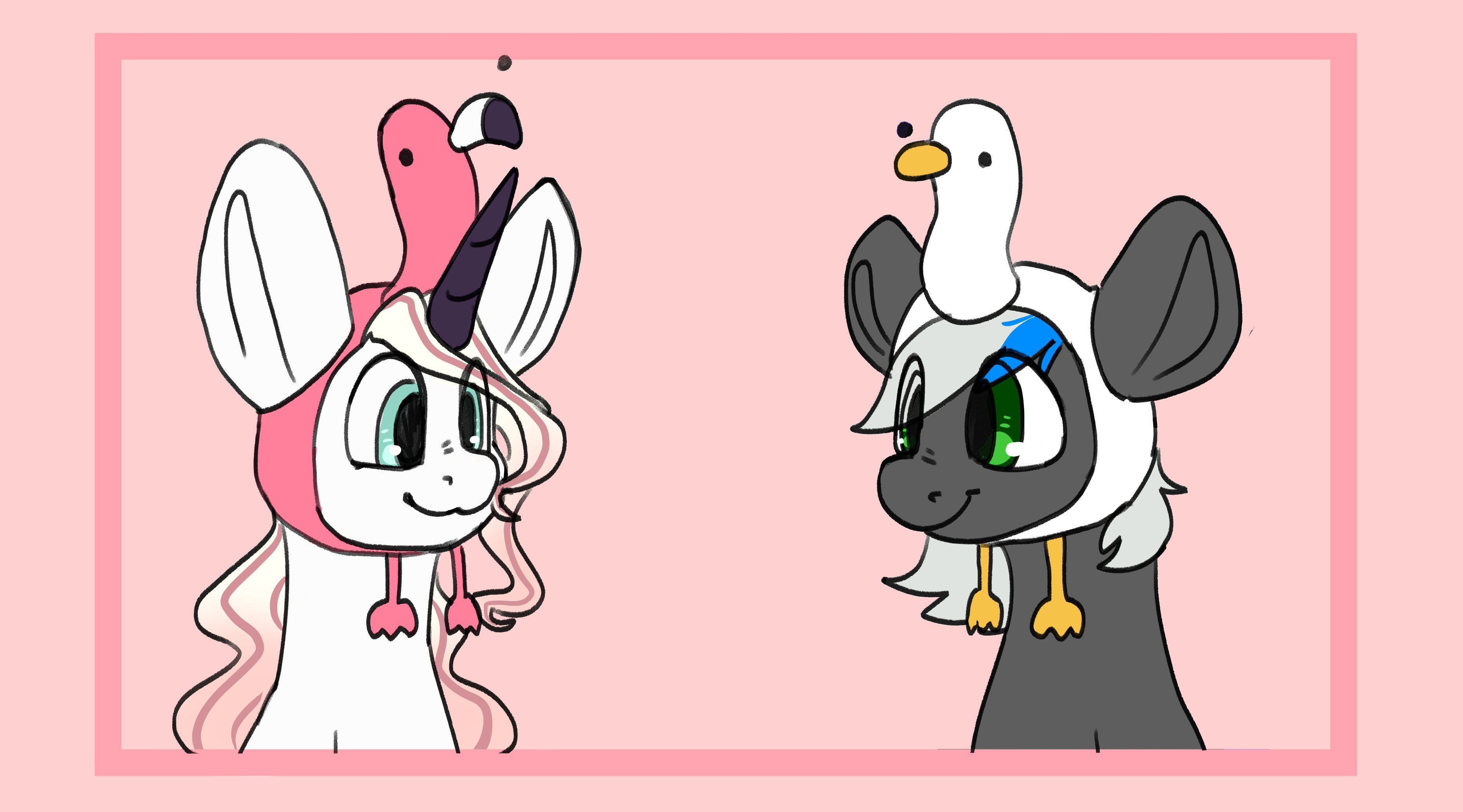 #2940161 - safe, artist:aliceg, oc, oc only, bird, goose, pony, unicorn ...