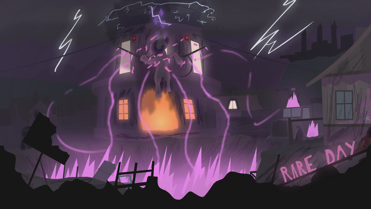 #2944184 - safe, artist:fiveclassified, rarity, undead, unicorn, zombie ...