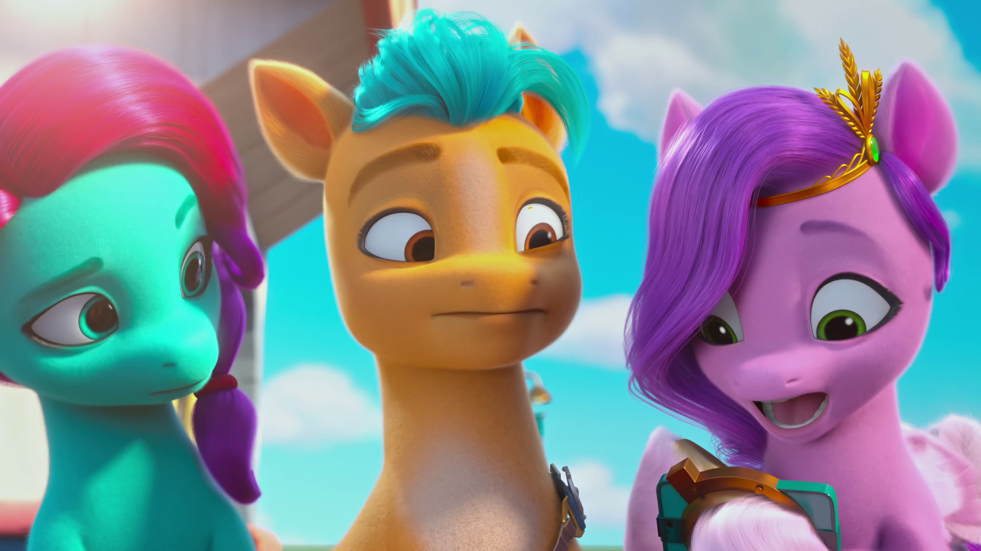 #3018221 - safe, screencap, hitch trailblazer, jazz hooves, pipp petals ...