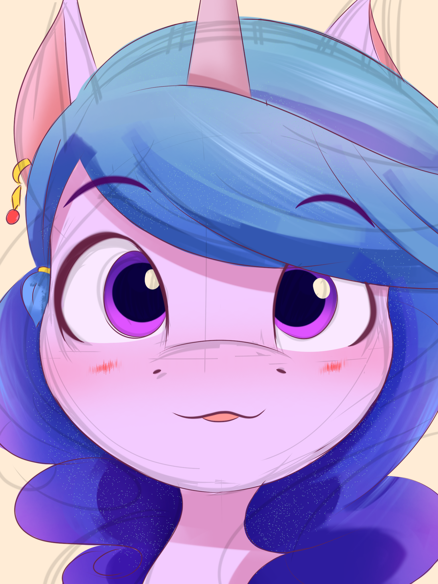 #3018412 - safe, artist:nari_artsz, izzy moonbow, pony, unicorn, g5 ...