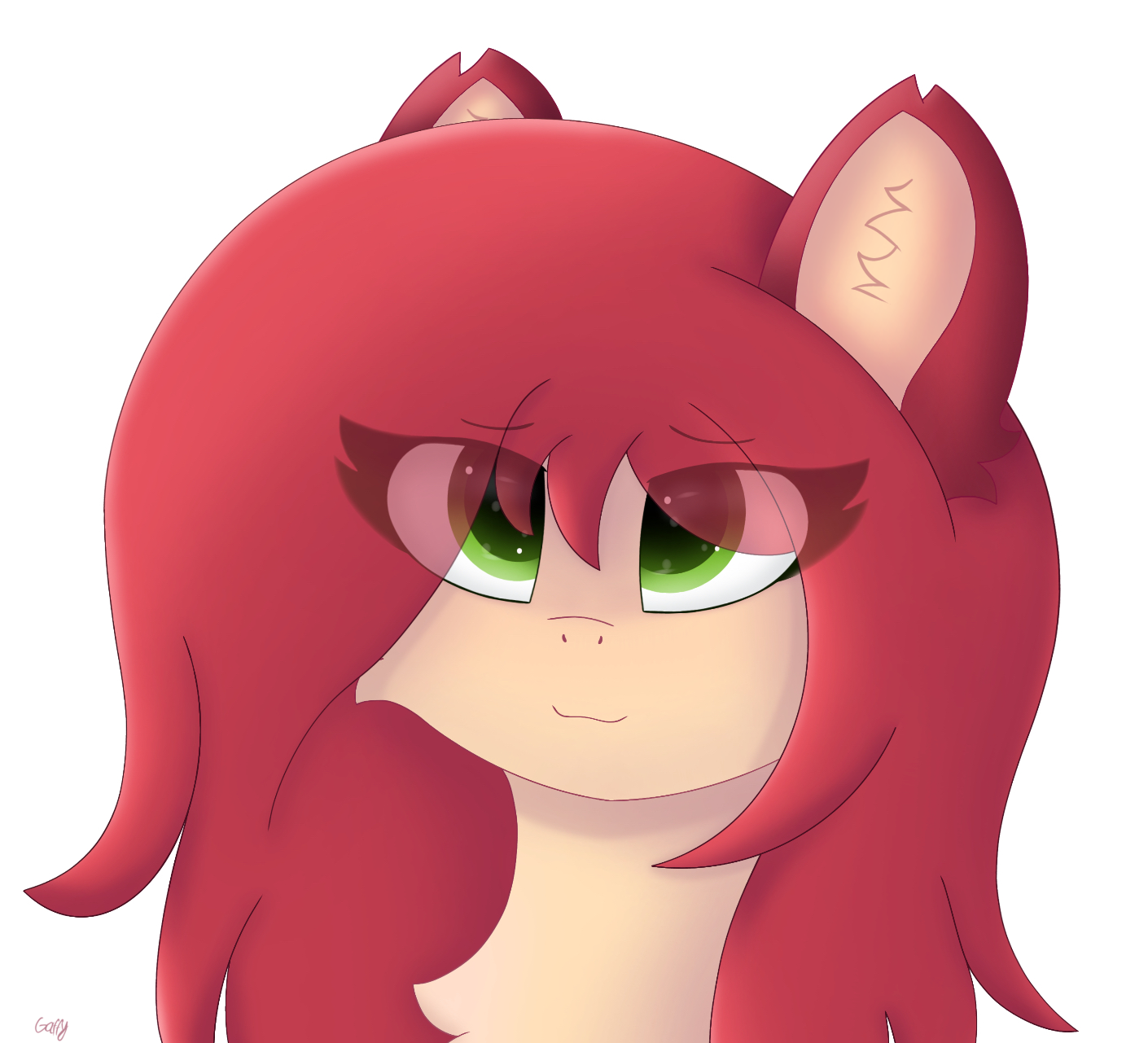 #3025656 - safe, artist:gaffy, oc, oc only, oc:airi, bat pony, bat pony oc, bust, ear fluff, eye ...