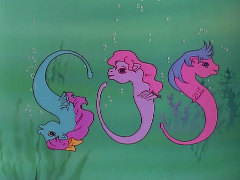 #3025783 - safe, screencap, sea pony, g1, my little pony 'n friends, rescue at midnight castle ...