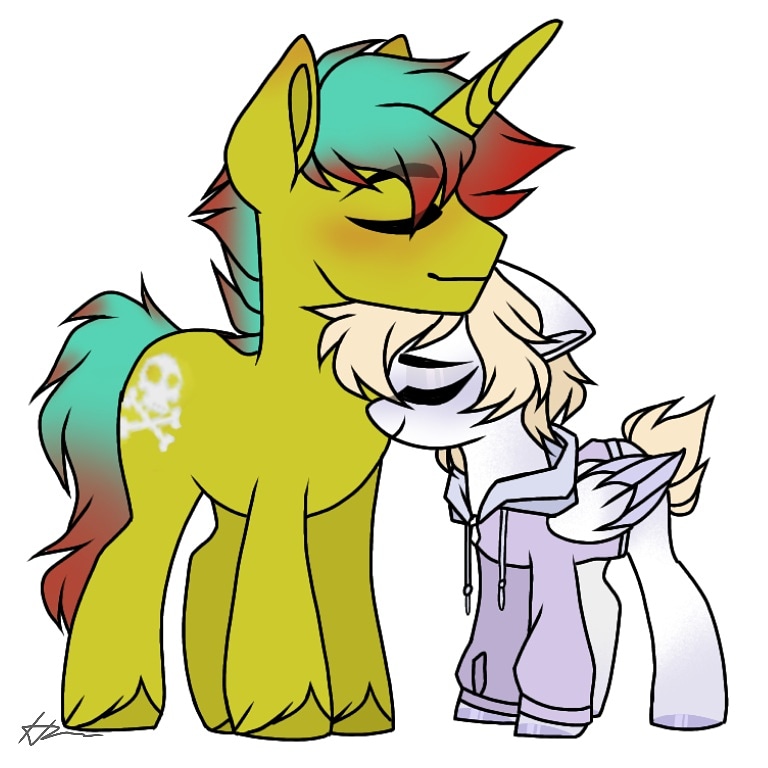 #3026170 - safe, artist:vampirix, oc, oc only, oc:baneblackraven, oc:evalynnblackraven, pegasus ...