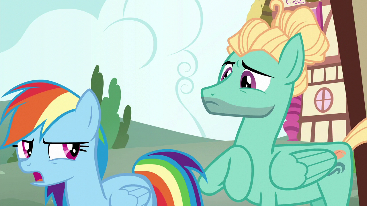 #3027758 - safe, screencap, rainbow dash, zephyr breeze, pony, flutter ...