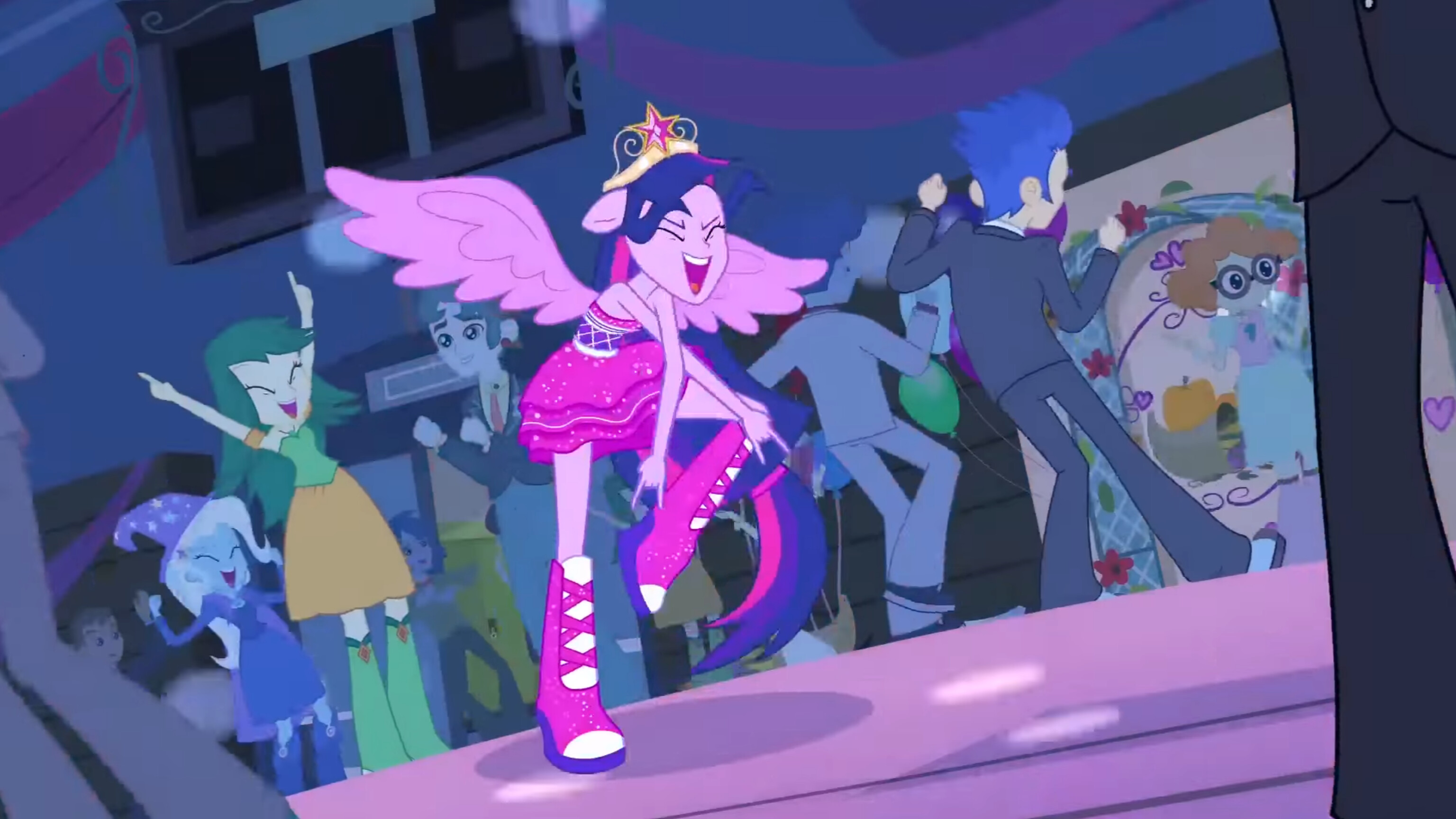 #3028587 - safe, screencap, flash sentry, scribble dee, sophisticata ...