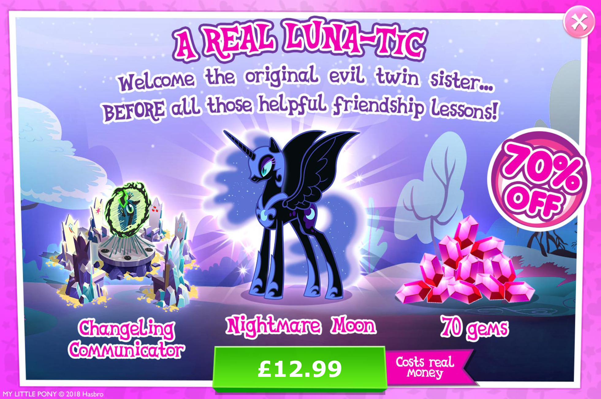 #3028880 - safe, gameloft, nightmare moon, queen chrysalis, alicorn ...