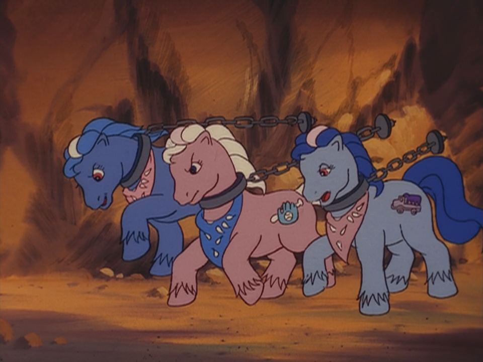 #3031045 - safe, screencap, 4-speed, quarterback (g1), slugger, earth pony, pony, g1, my little ...