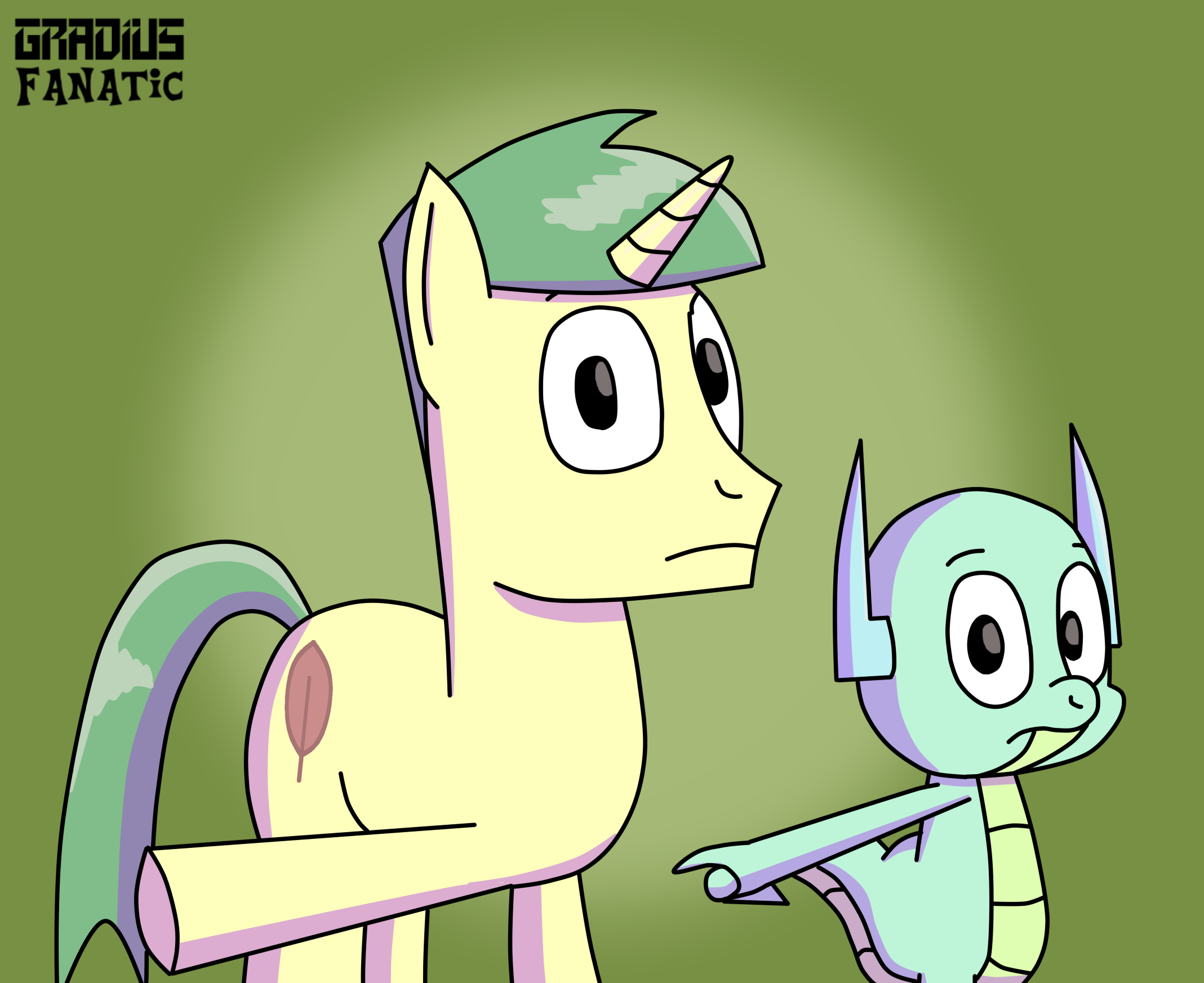 #3036093 - safe, artist:gradiusfanatic, oc, oc only, oc:alex, oc:daniel, dragon, pony, unicorn ...