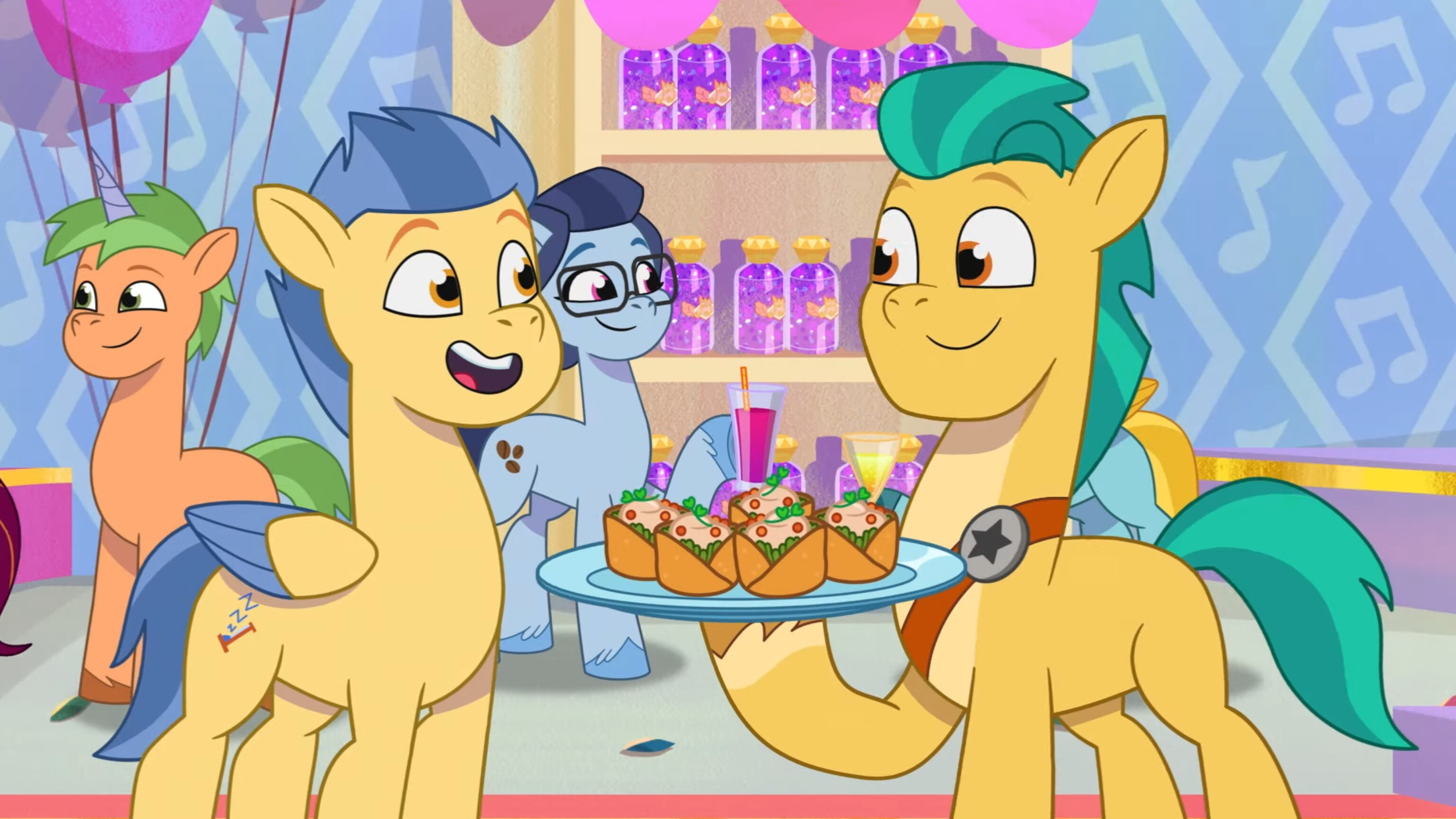 #3021211 - safe, screencap, feather clips, grassy hills, hitch ...