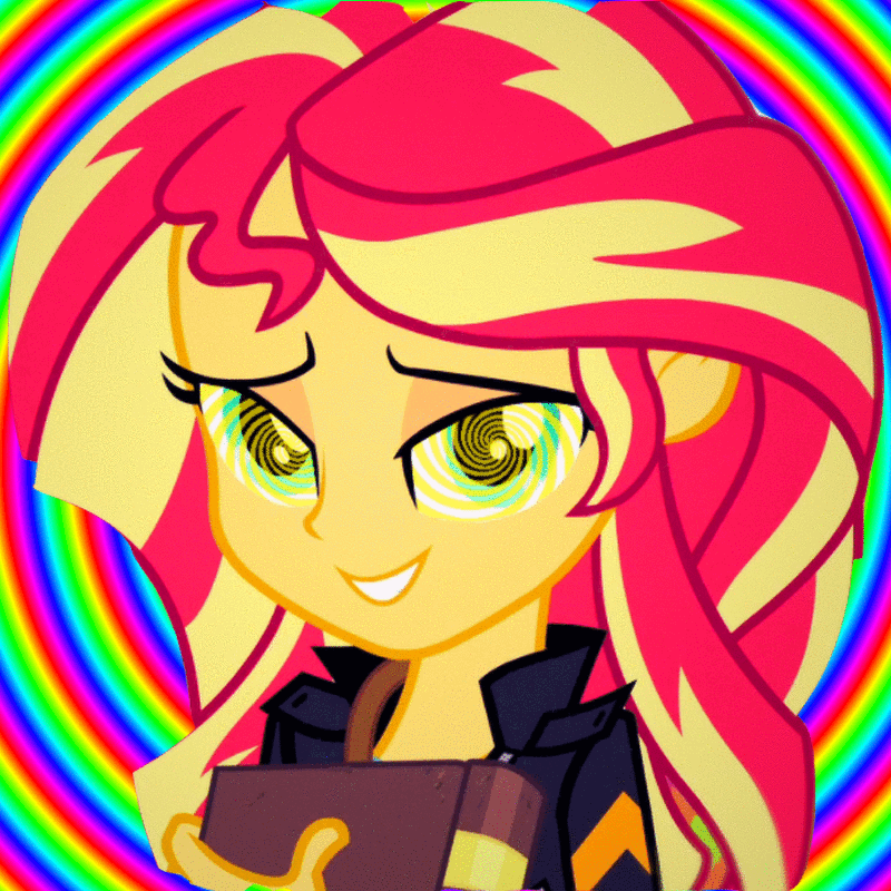 #3022038 - safe, sunset shimmer, equestria girls, animated, hypno eyes ...
