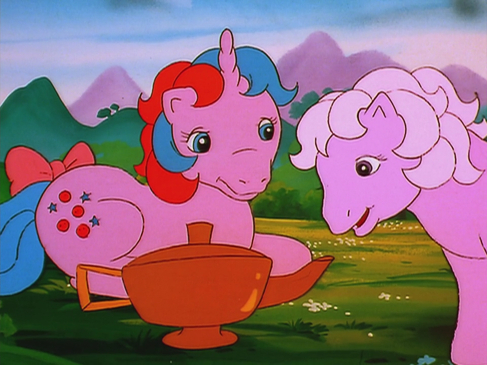 #3022621 - safe, screencap, buttons (g1), lickety split, earth pony ...