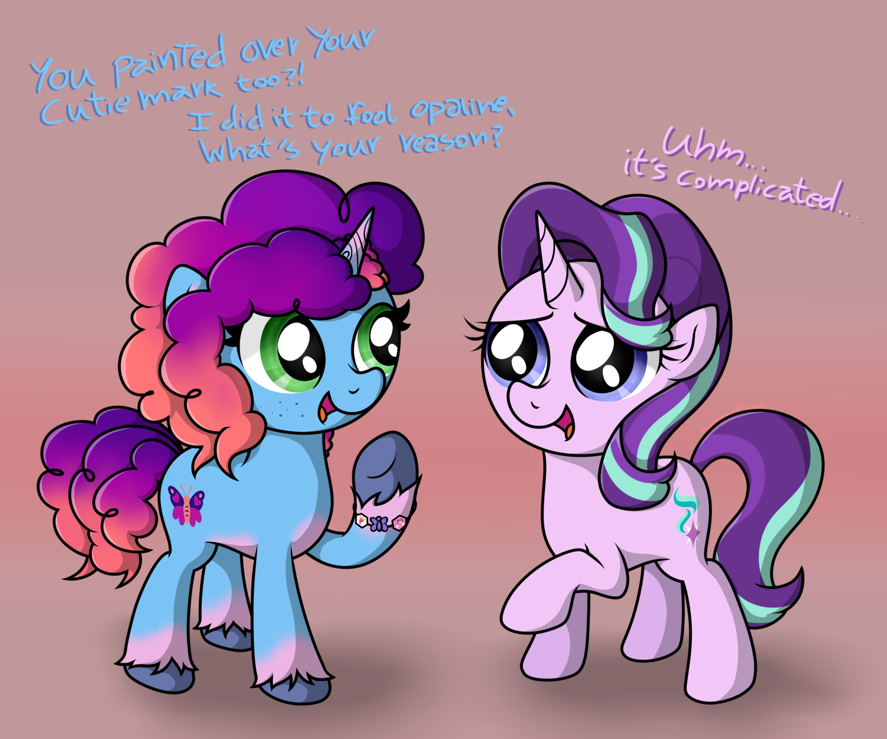 #3216996 - safe, artist:background basset, misty brightdawn, starlight ...