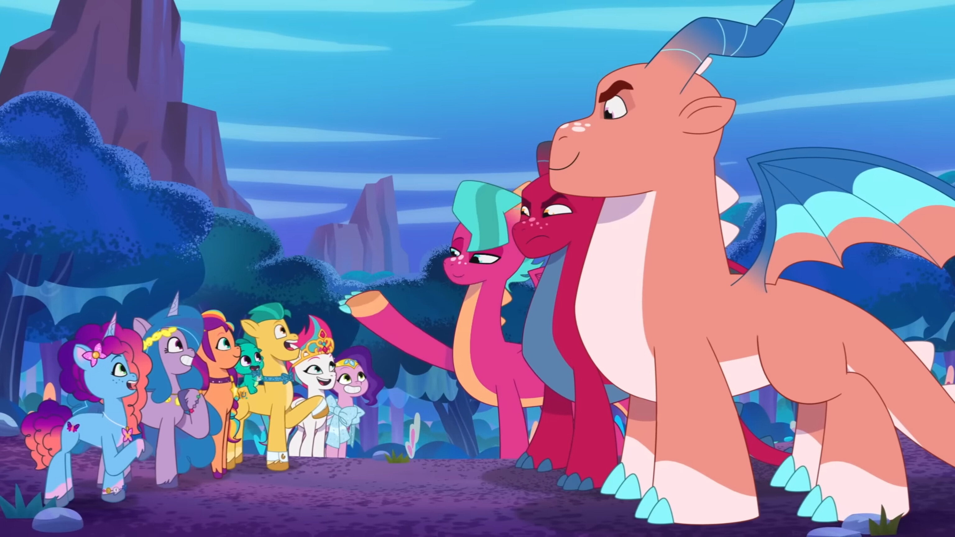 #3219738 - safe, screencap, blaize skysong, hitch trailblazer, izzy ...