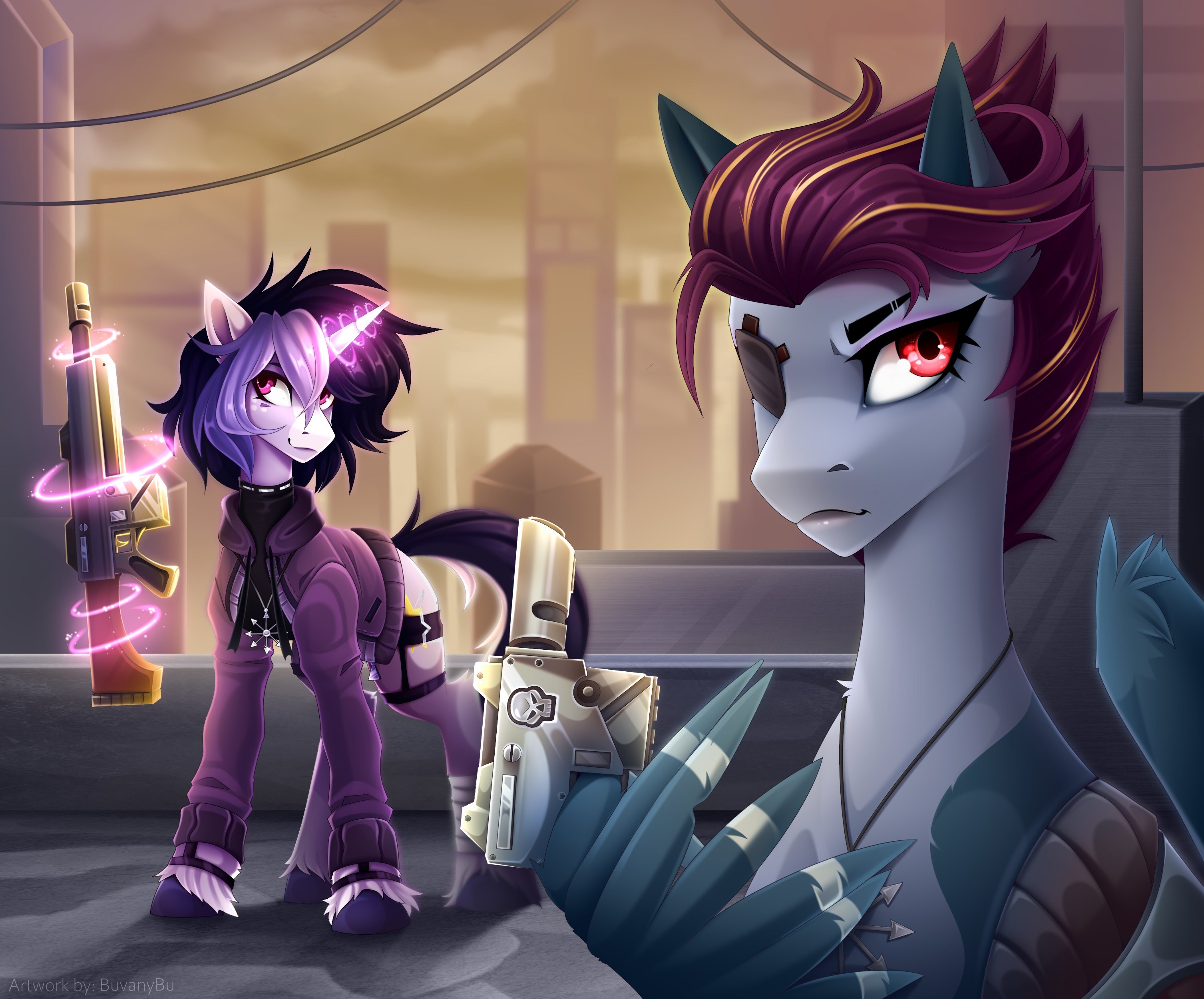 #3221121 - safe, artist:buvanybu, oc, oc only, oc:quicksilver, oc:sunglow sparks, pegasus, pony ...