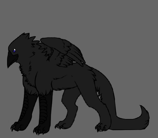 #3225923 - safe, oc, oc:gasper, big cat, bird, crow, griffon, panther ...