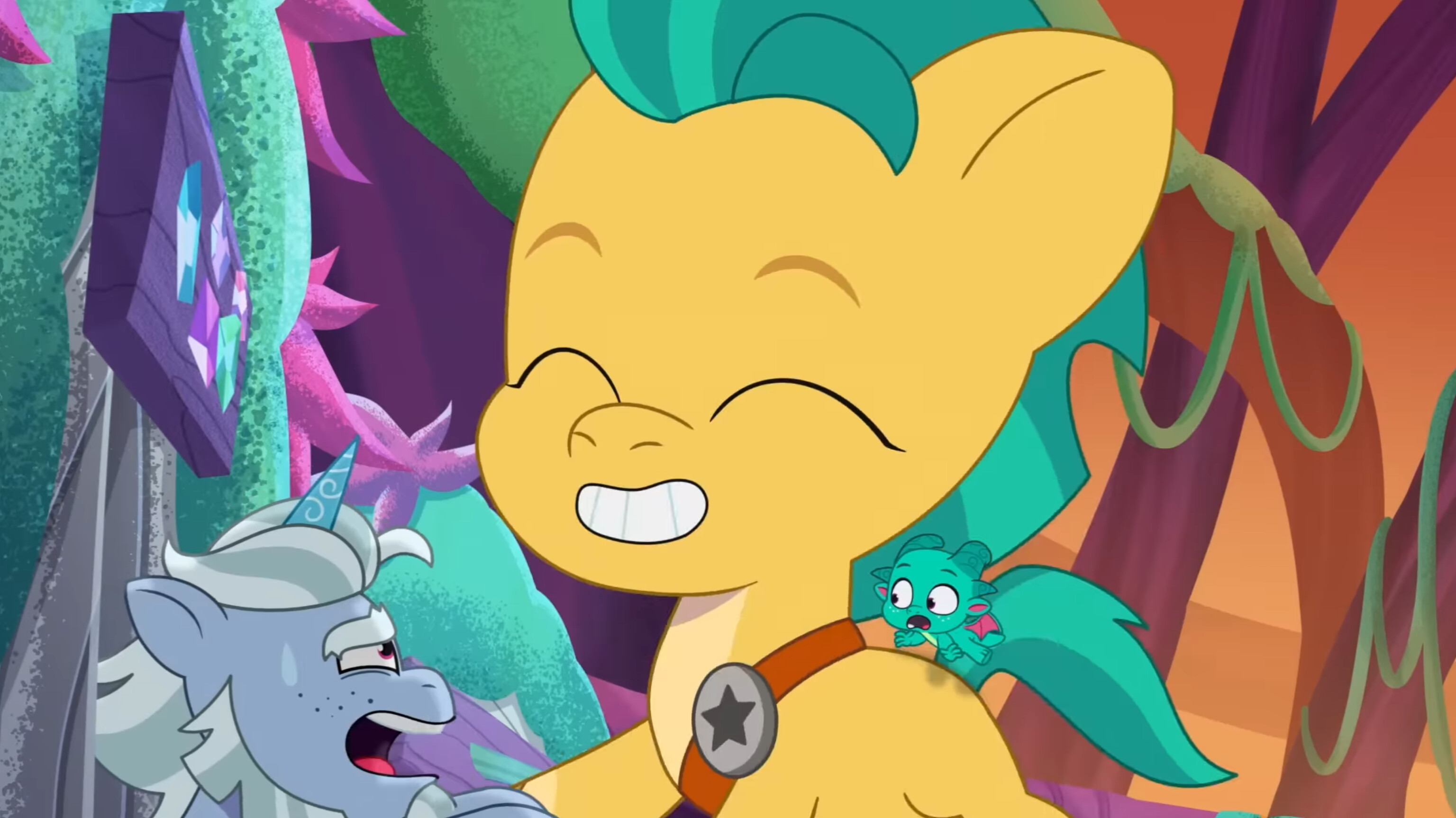 #3227690 - safe, screencap, alphabittle blossomforth, hitch trailblazer ...