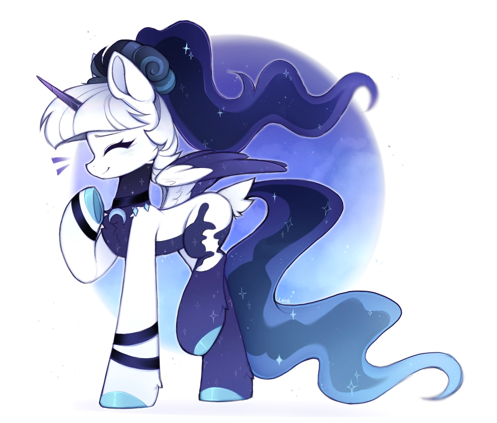#3228416 - safe, artist:lerk, oc, oc only, alicorn, pony, unicorn, alicorn oc, horn, simple ...