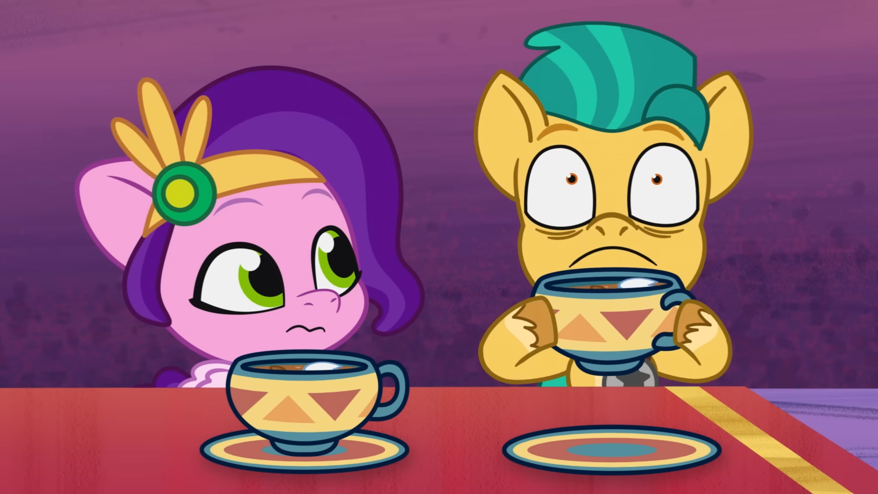 #3228678 - safe, screencap, hitch trailblazer, pipp petals, earth pony ...