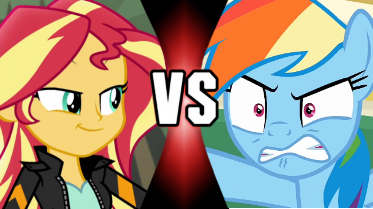 #3212276 - safe, rainbow dash, sunset shimmer, pegasus, equestria girls ...