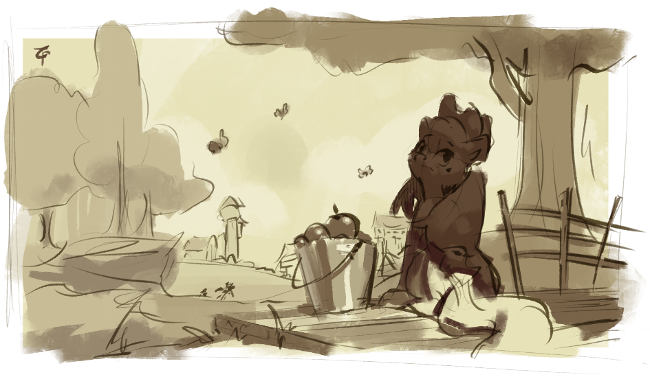 #3212463 - safe, artist:haku nichiya, applejack, earth pony, pony, g4 ...