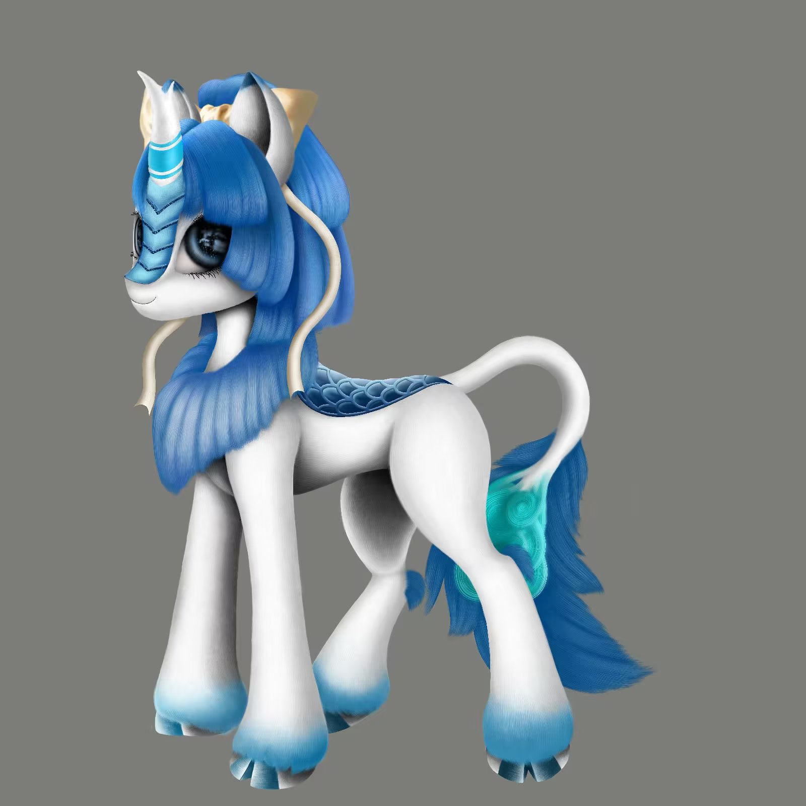 #3213426 - safe, artist:henry forewen, oc, kirin, pony, cloven hooves ...