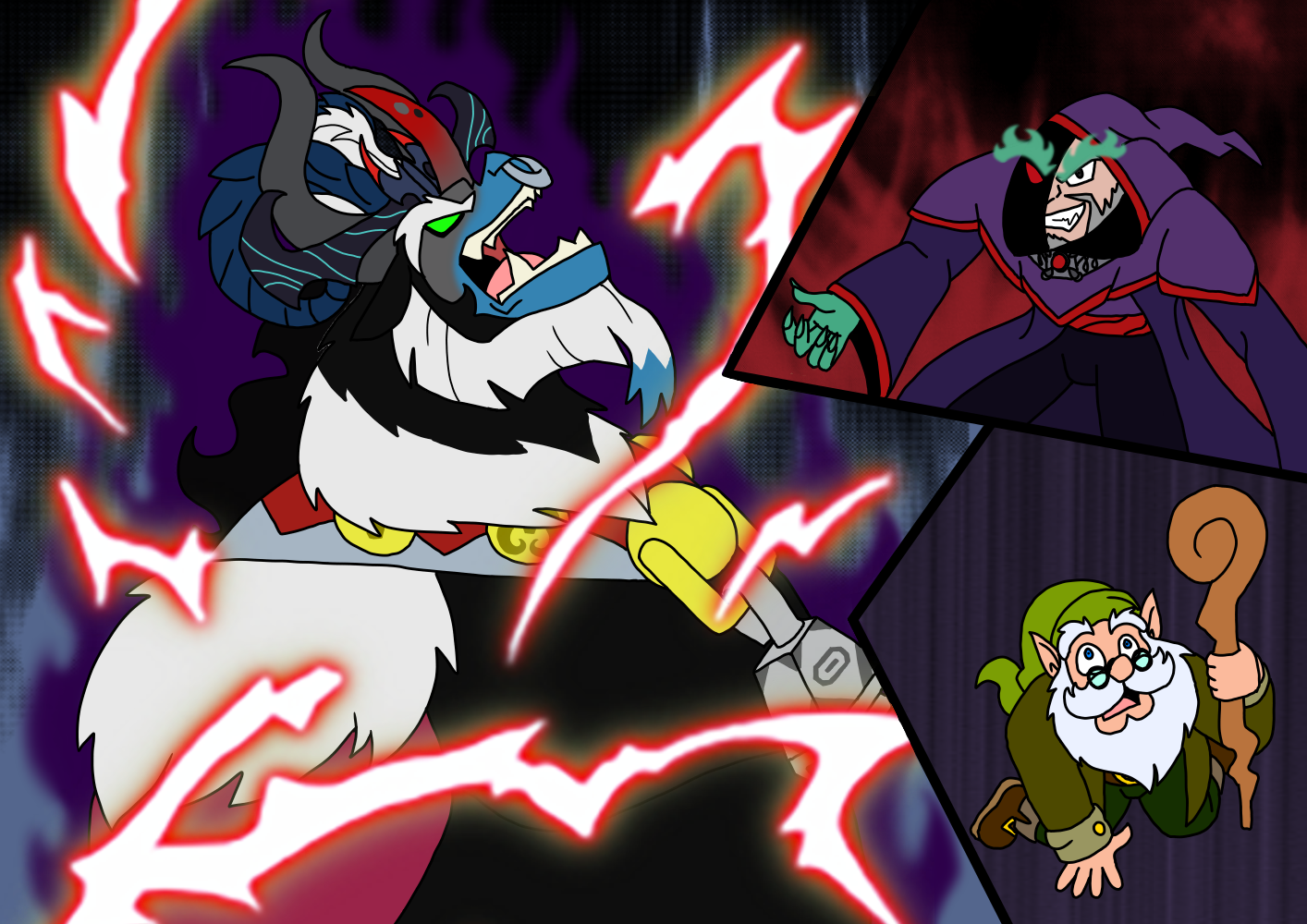 #3215048 - safe, artist:zetikoopa, grogar, king sombra, lord tirek, mr ...