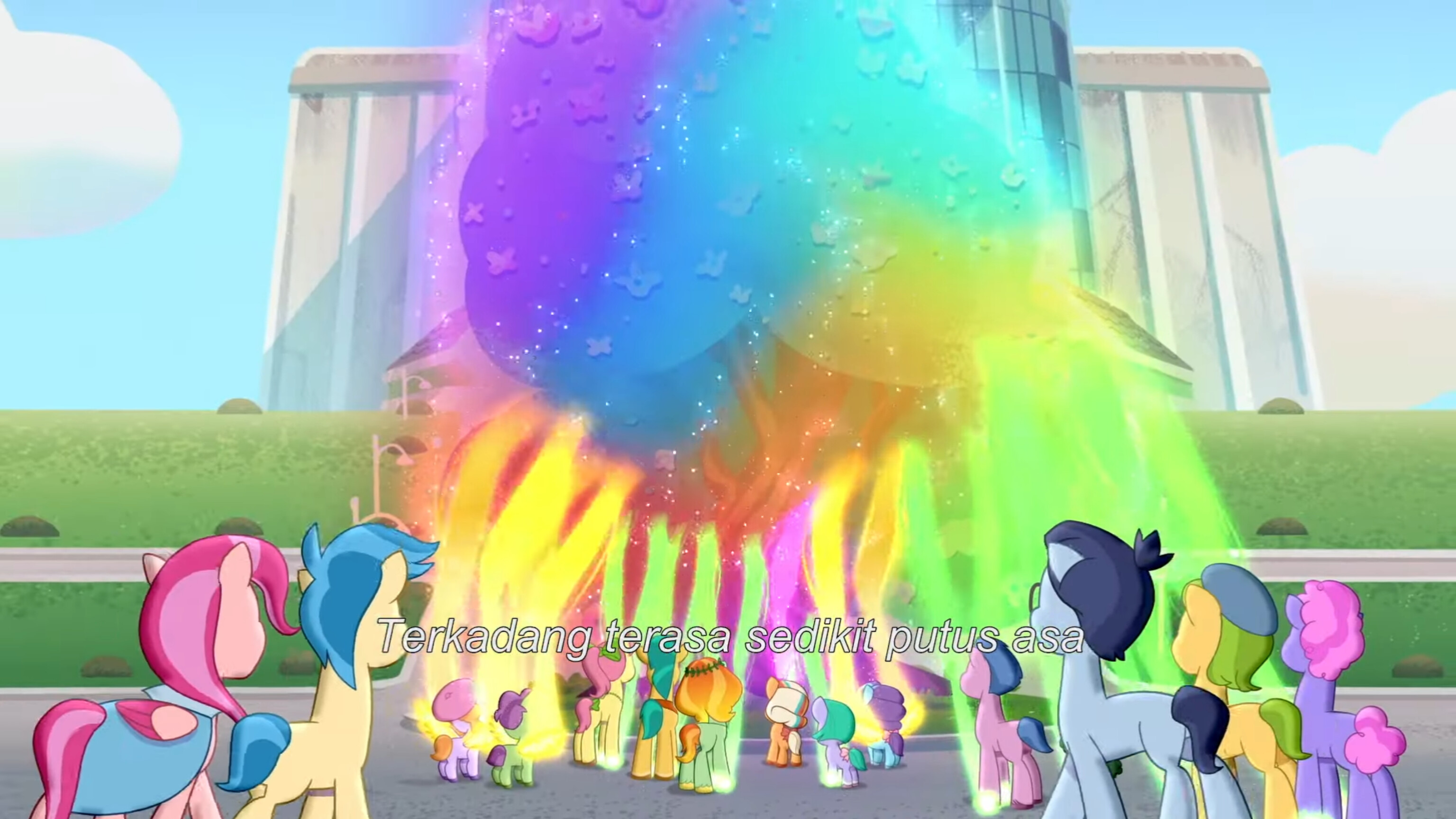 #3243787 - safe, screencap, alpine aspen, cherry prancer, dazey puzzle, glory (g5), hitch ...