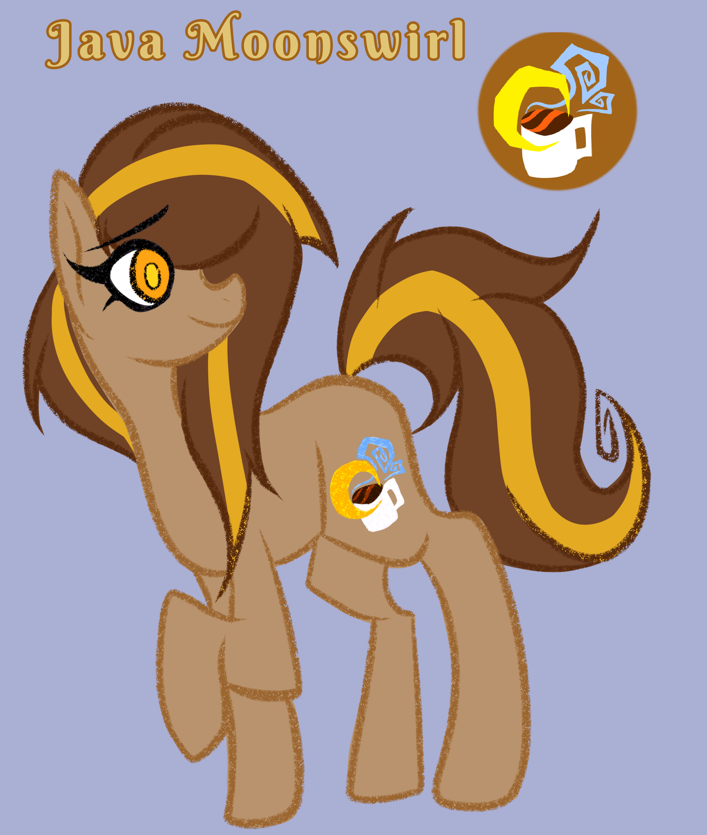 #3244526 - safe, artist:coffeefueledchainsaw, oc, oc only, oc:java moonswirl, earth pony, pony ...