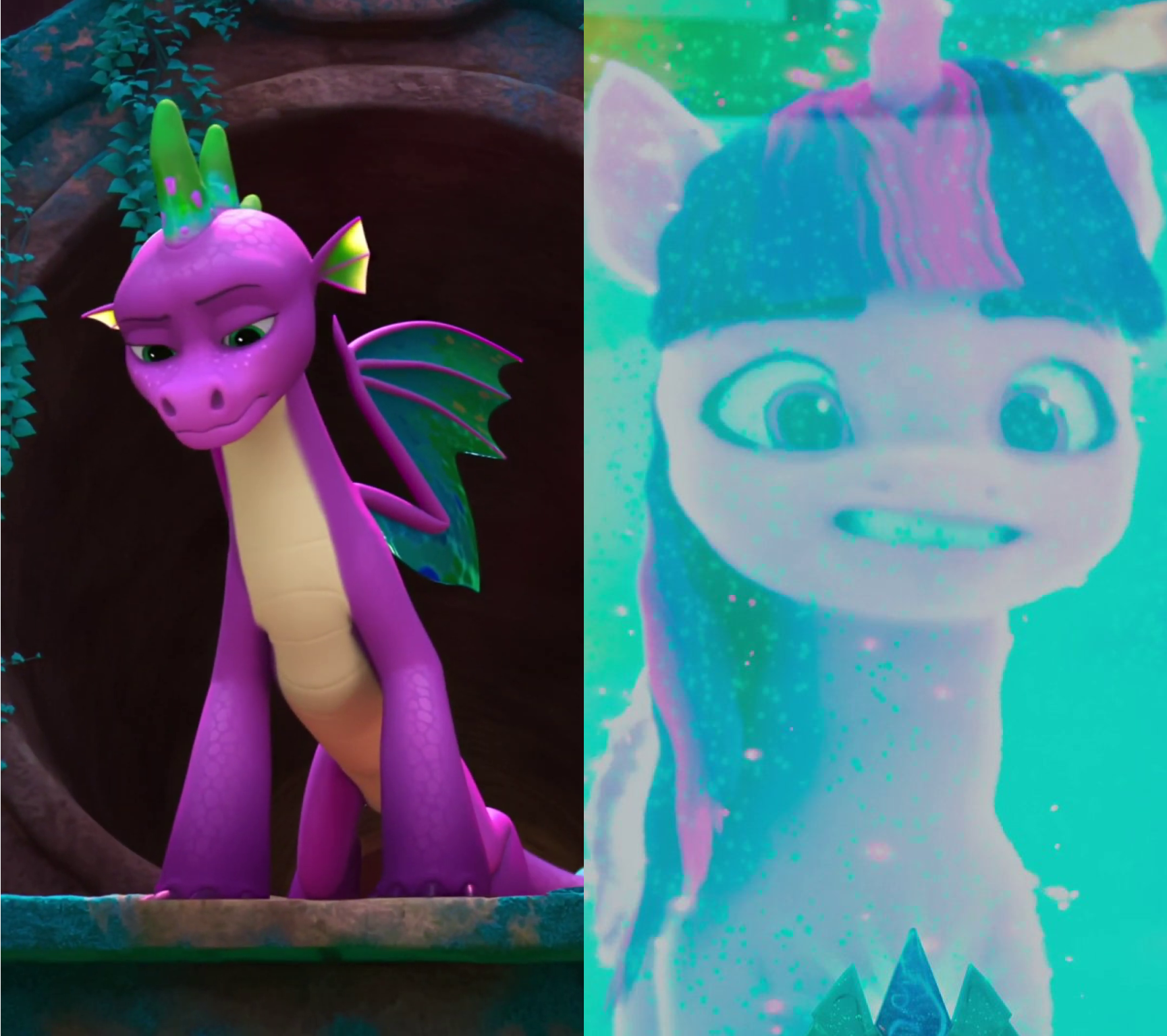 #3245475 - safe, edit, edited screencap, screencap, spike, twilight ...