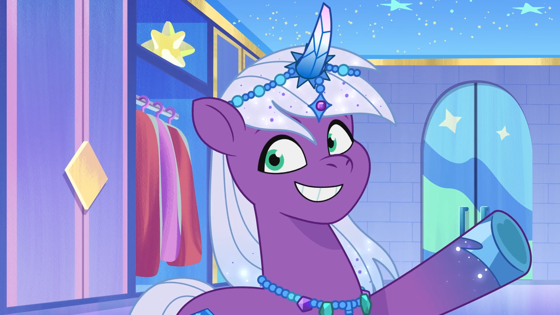 #3246592 - safe, screencap, violet frost, auroricorn, pony, crystal ball (episode), g5, my ...