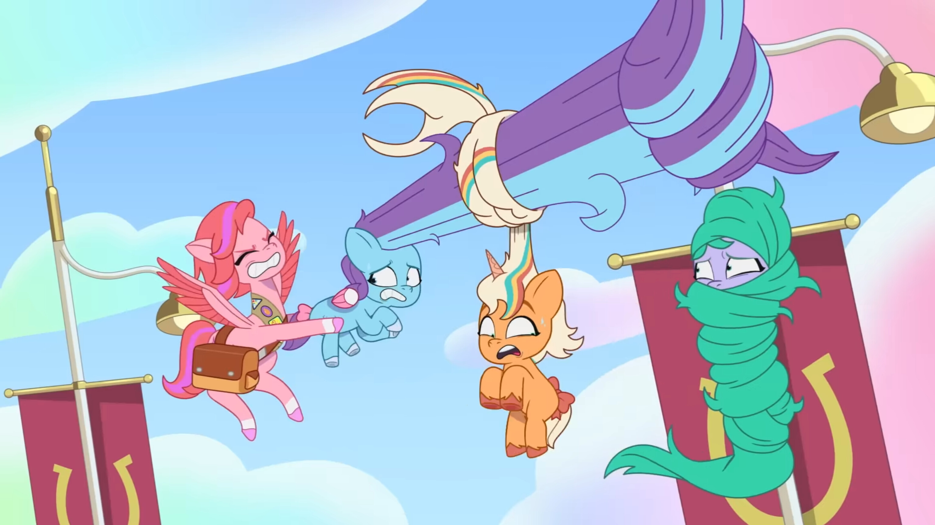 #3234117 - safe, screencap, glory (g5), peach fizz, seashell (g5 ...