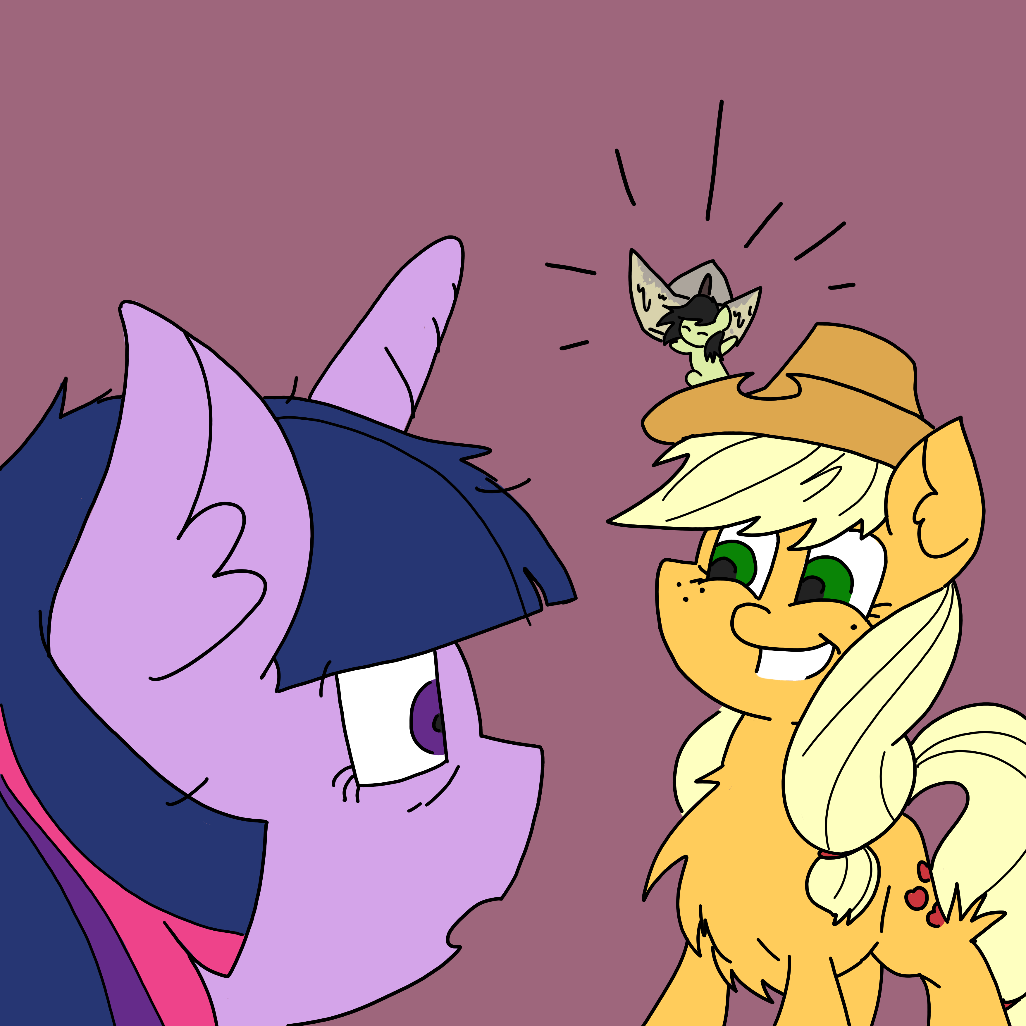 #3234392 - safe, artist:ponny, part of a set, applejack, twilight ...
