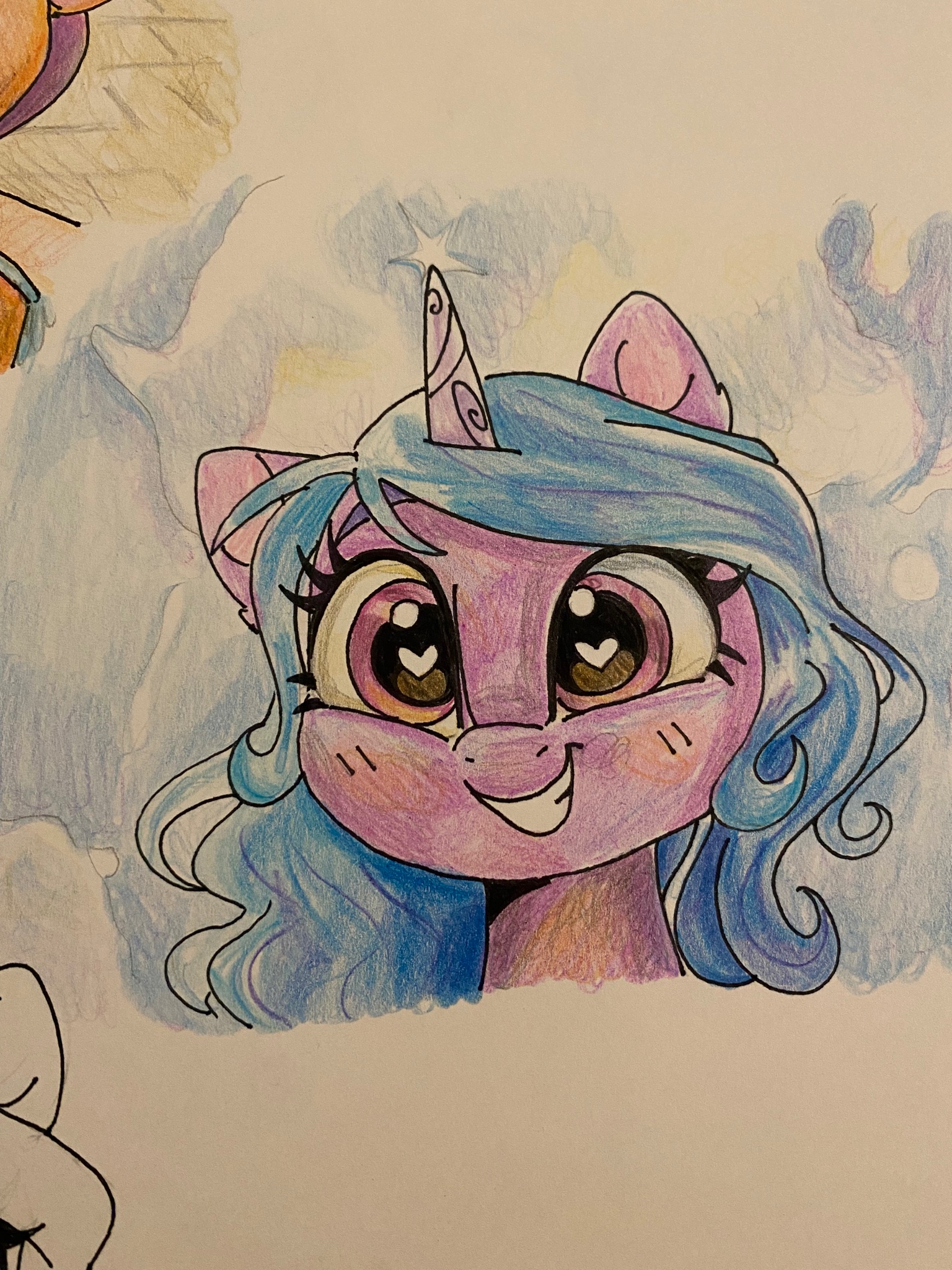 #3235667 - safe, artist:swirlmlp69768, part of a set, izzy moonbow ...