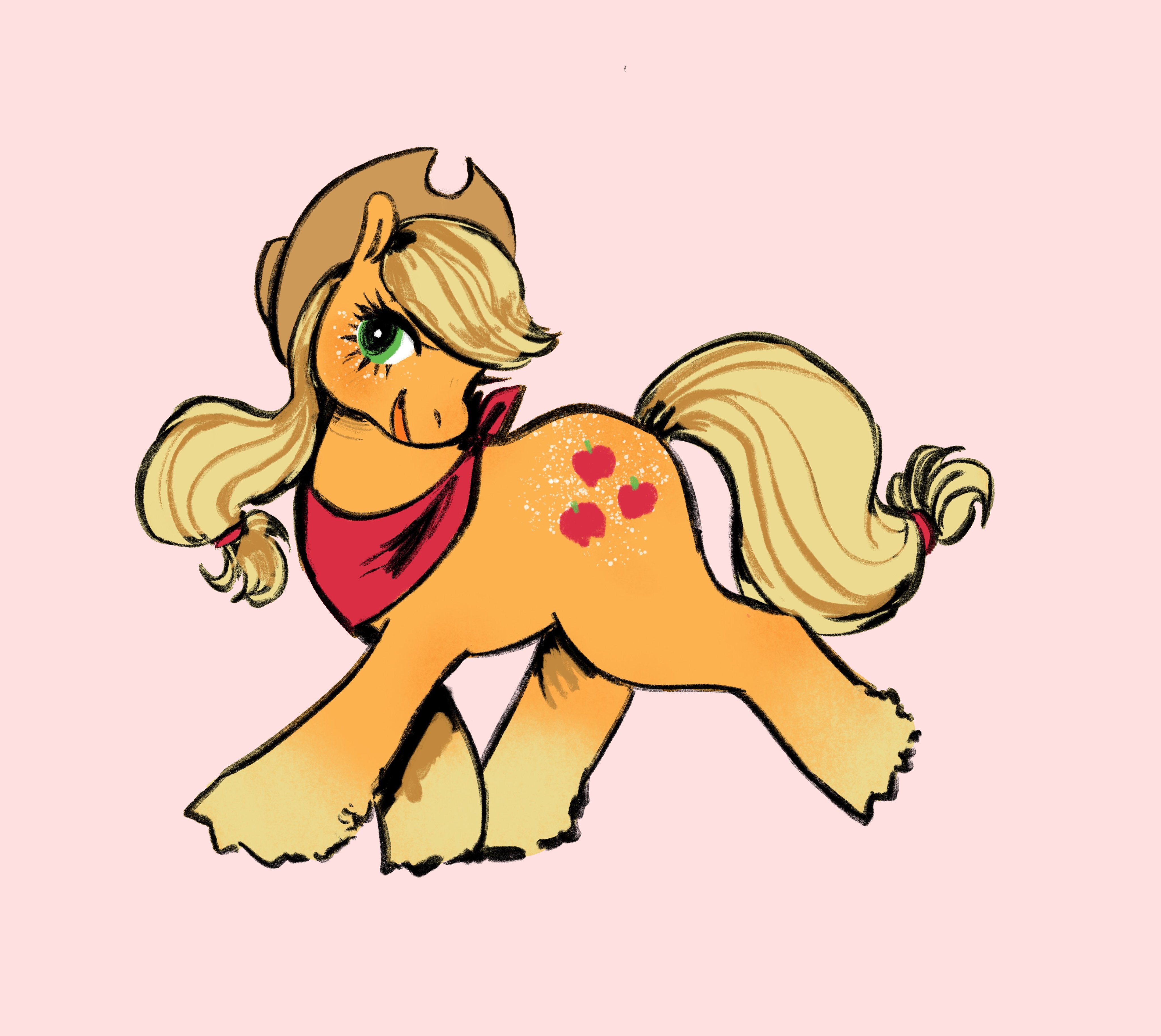 #3258533 - safe, artist:swollenbabyfat, applejack, earth pony, pony, g4, applejack's hat, cowboy ...