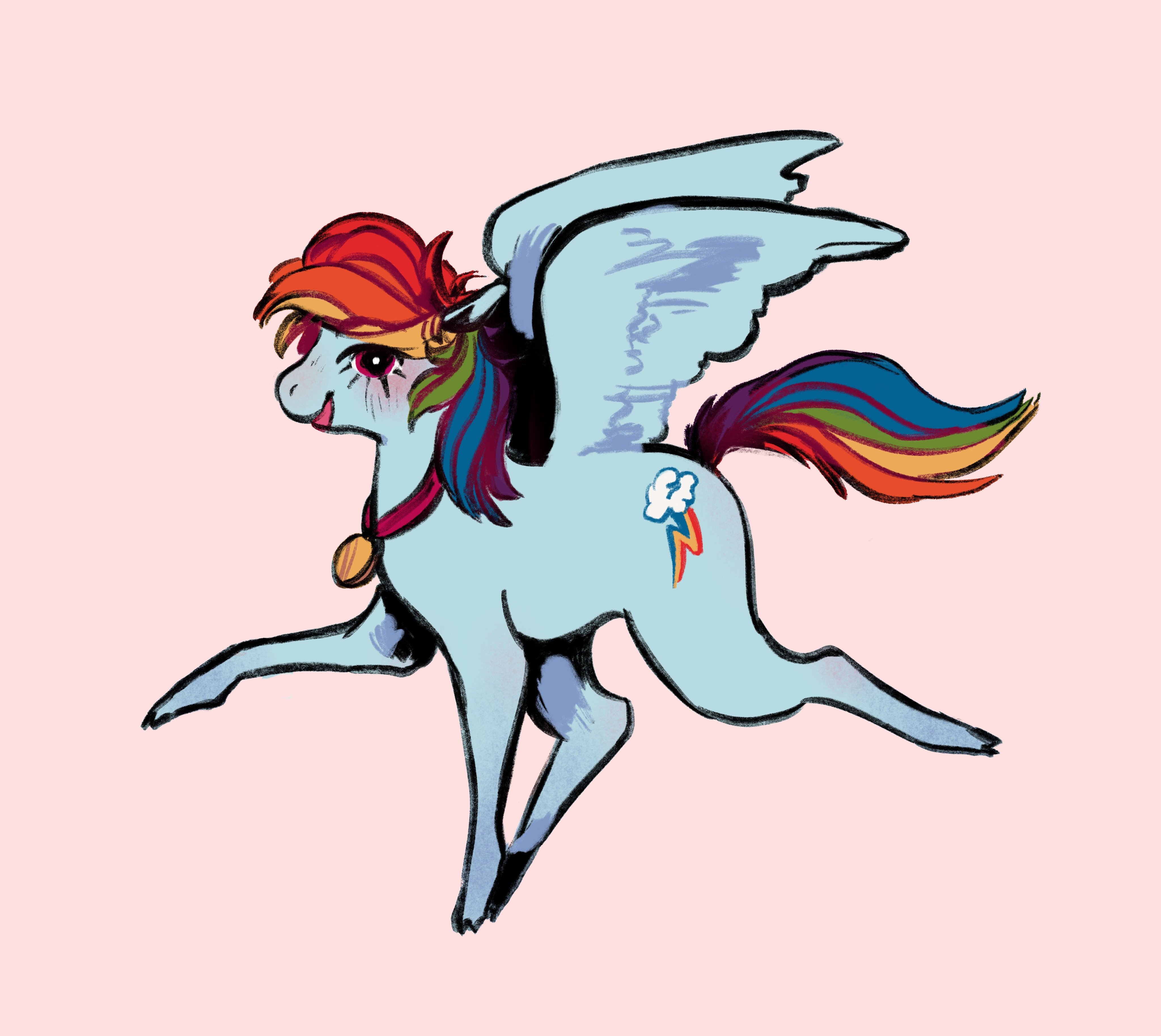 #3258535 - safe, artist:swollenbabyfat, rainbow dash, pegasus, pony ...