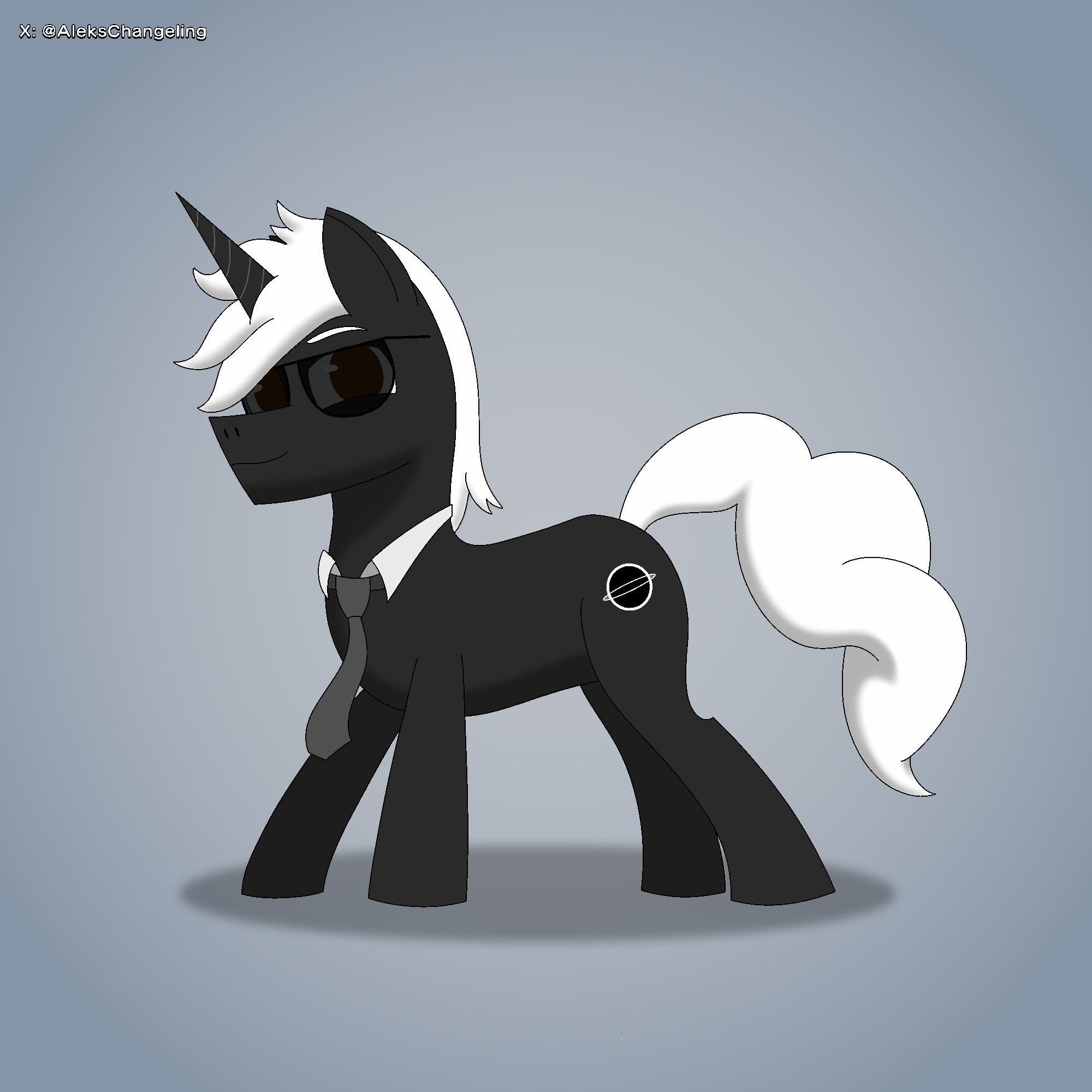 #3260044 - safe, artist:alejandrogmj, oc, oc:blacksun, pony, unicorn ...