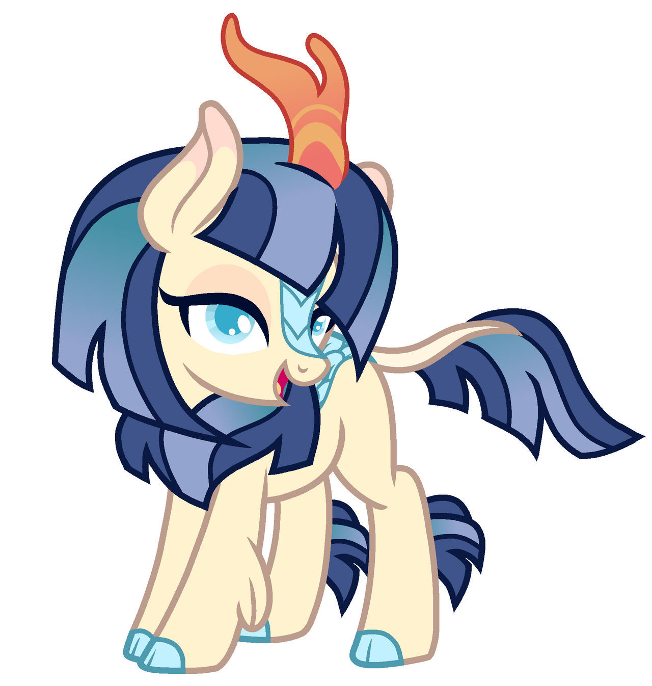 #3260872 - safe, artist:vi45, oc, oc only, kirin, g4, cloven hooves, female, simple background ...