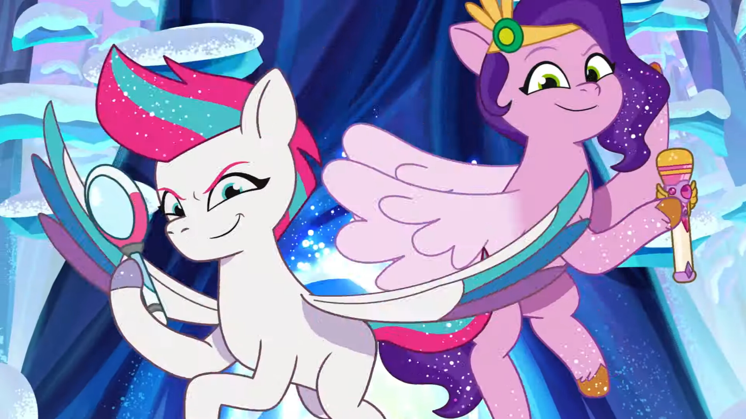 #3265032 - safe, screencap, pipp petals, zipp storm, pegasus, pony, g5, my little pony: tell ...