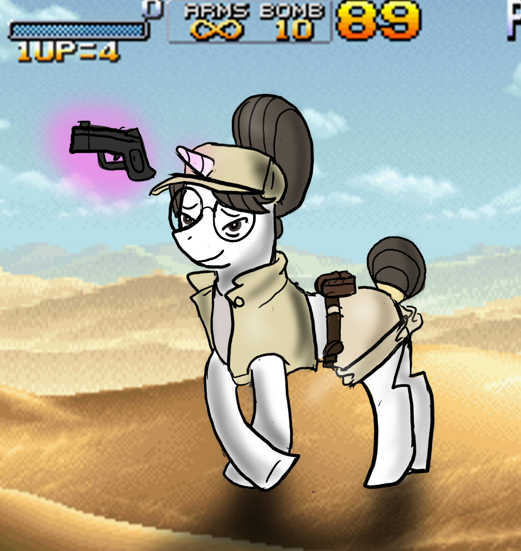 #3265706 - safe, raven, unicorn, clothes, fio germi, glasses, gun ...