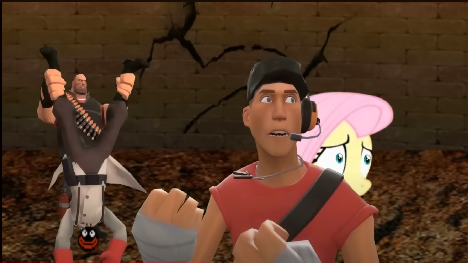 #3267625 - safe, artist:mobrosstudios, fluttershy, human, pegasus, pony ...